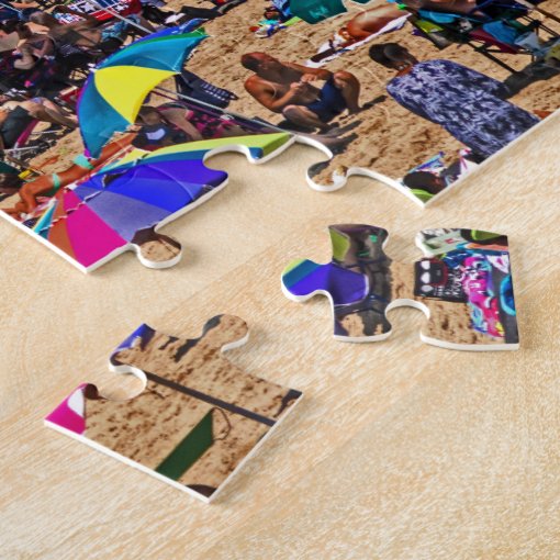 Crowded Beach in Ocean City Jigsaw Puzzle | Zazzle
