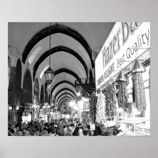 Crowded Turkish Market Poster | Zazzle