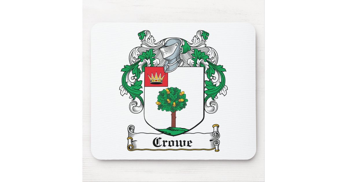 Crowe Family Crest Mouse Pad | Zazzle