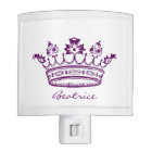 Personalized Princess Crown Night Light / Pink | Zazzle.com