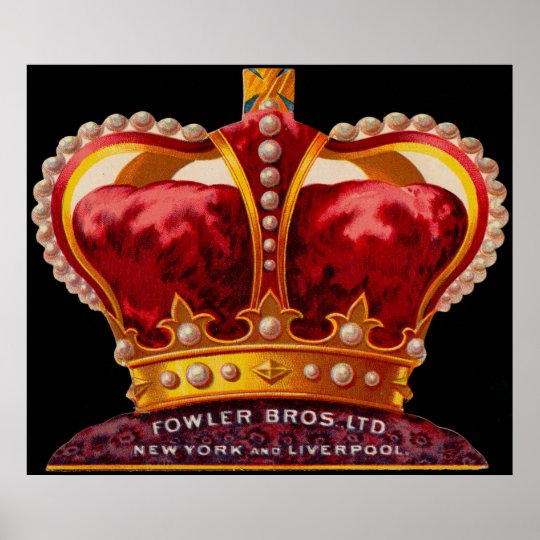 Crown Fowler Brothers Liverpool and New York Poster | Zazzle.com