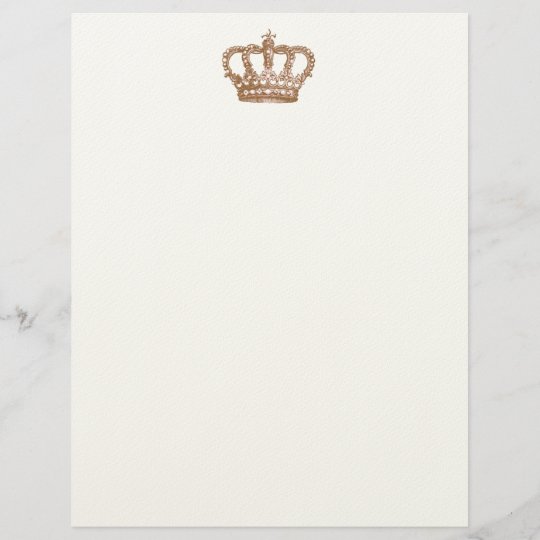 Crown Letterhead | Zazzle