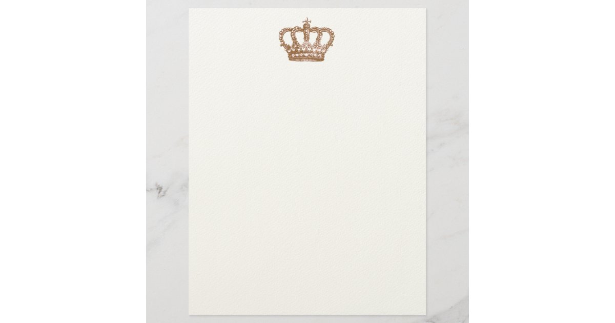 Crown Letterhead | Zazzle
