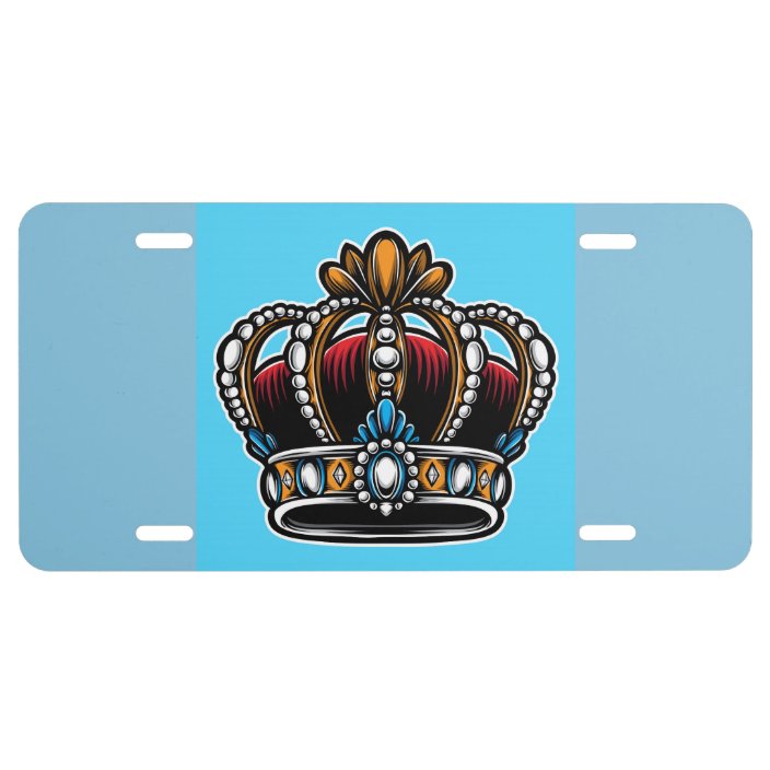 Crown License Plate | Zazzle.com