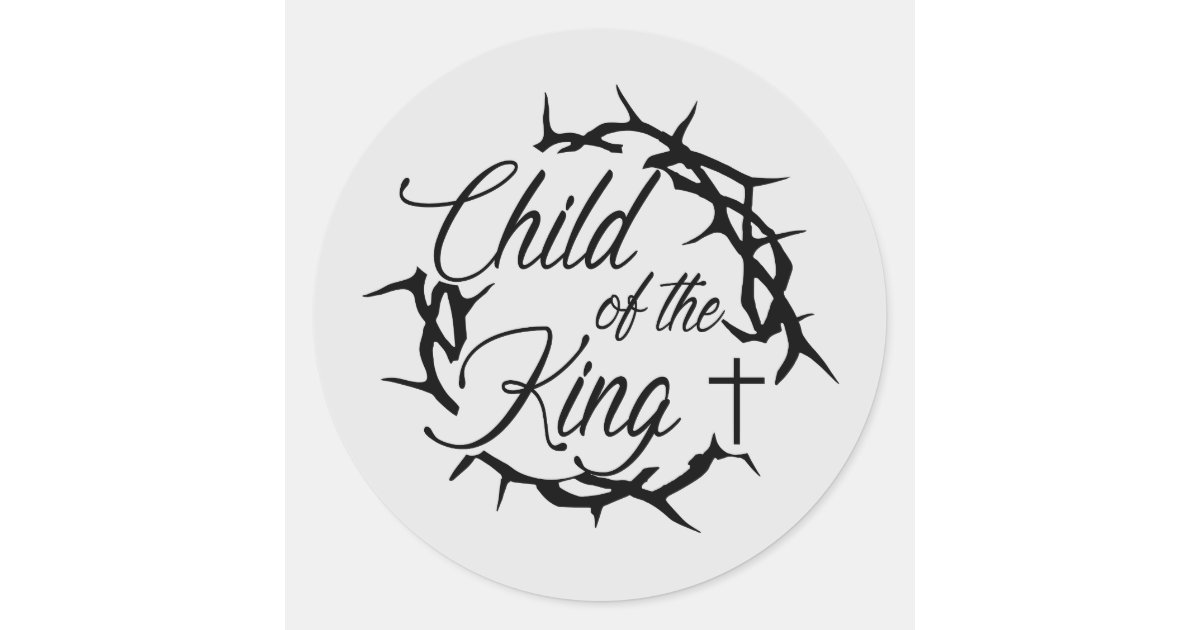 Crown of Thorns Classic Round Sticker | Zazzle