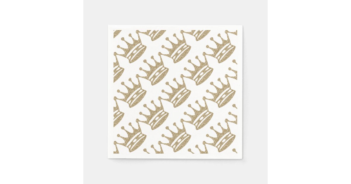 Crown Party Favors Napkins | Zazzle