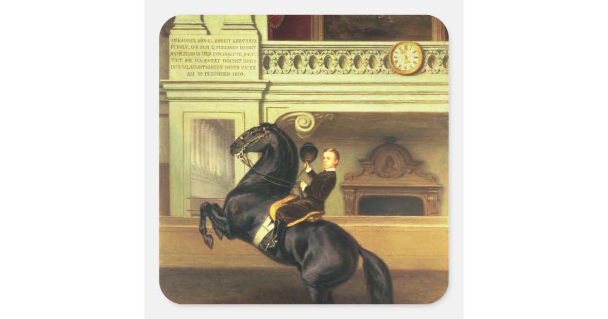 Crown Prince Rudolph of Austria Square Sticker | Zazzle