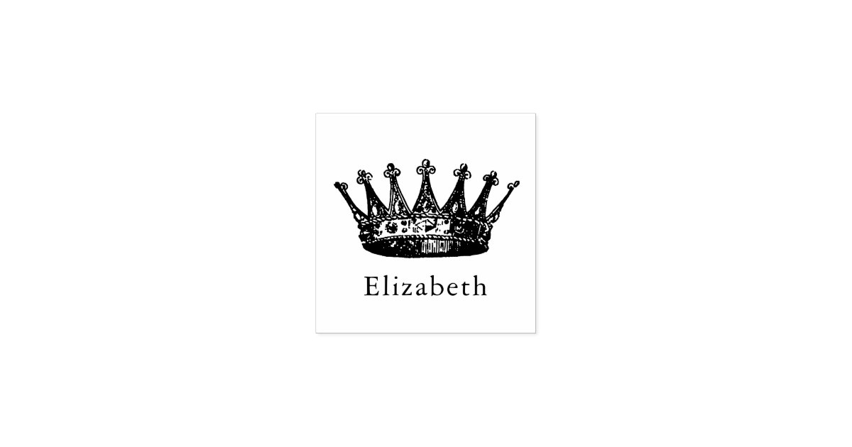 Crown Princess Personalized Rubber Stamp | Zazzle