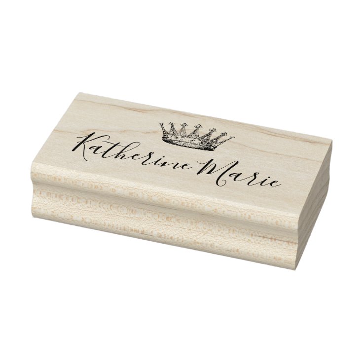Crown Princess Royal Personalized Rubber Stamp | Zazzle