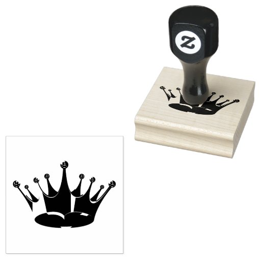Crown Rubber Stamp | Zazzle