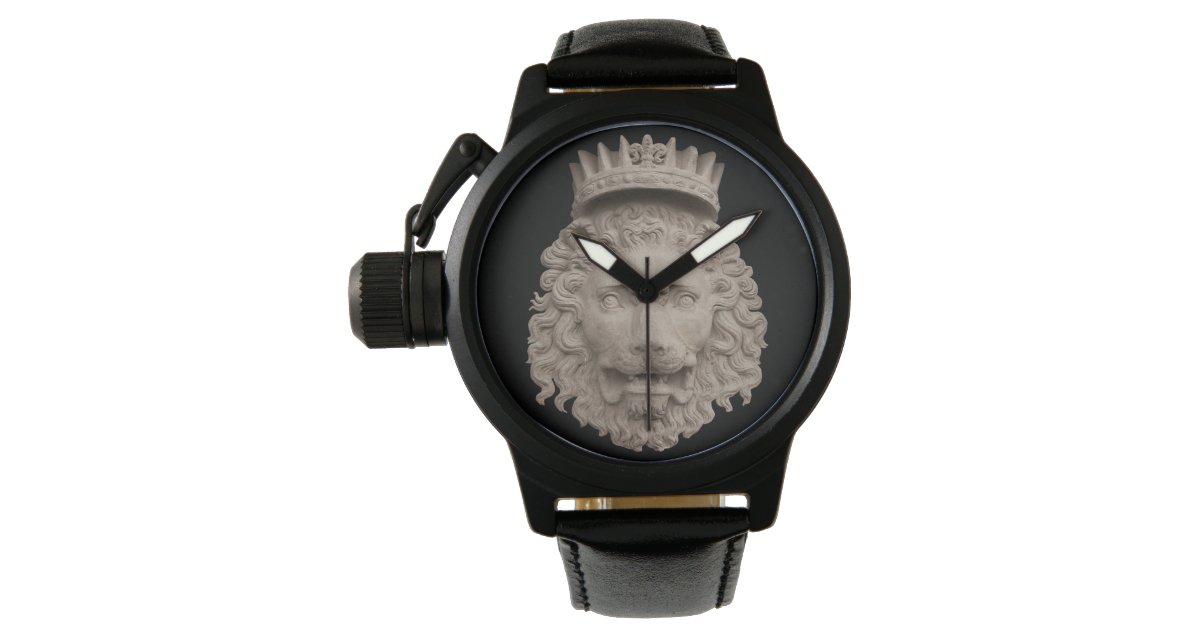 Crowned Lion Watch | Zazzle.com