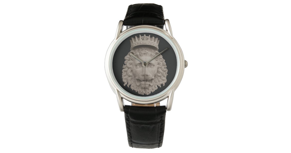 Crowned Lion Watch | Zazzle