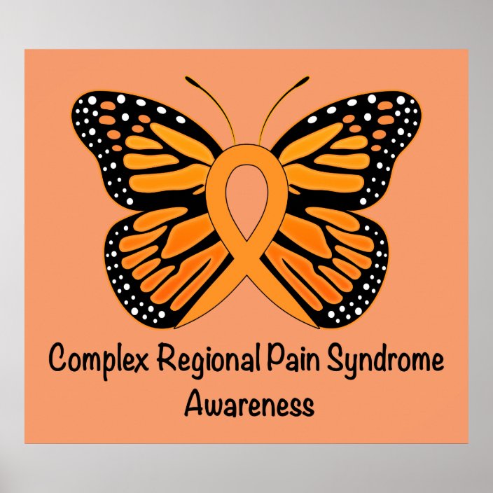 CRPS/RSD Butterfly of Hope Ribbon Poster | Zazzle.com