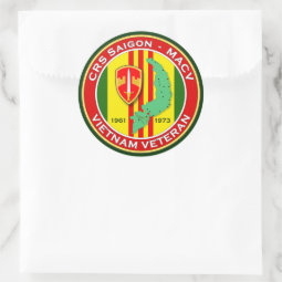 CRS Saigon 2 - ASA Vietnam Classic Round Sticker | Zazzle