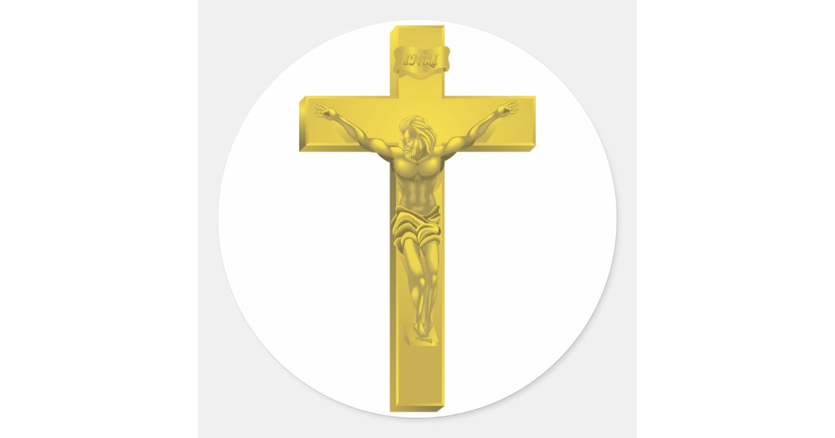 Crucifix Stickers | Zazzle