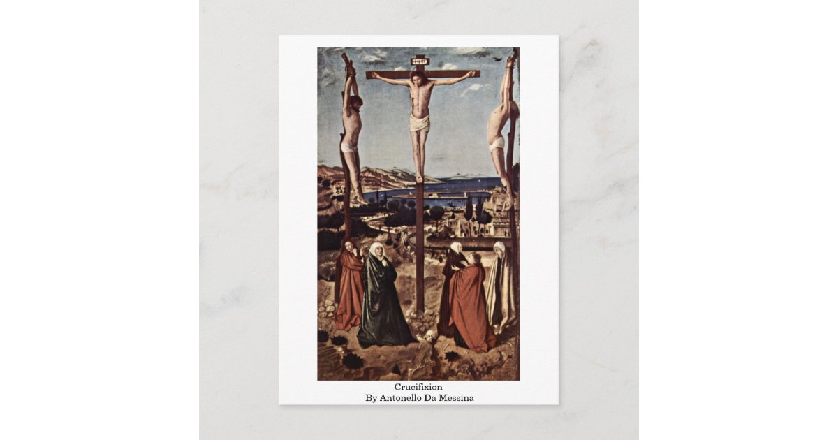 Crucifixion By Antonello Da Messina Postcard | Zazzle