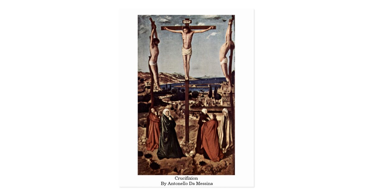 Crucifixion By Antonello Da Messina Postcard | Zazzle.com
