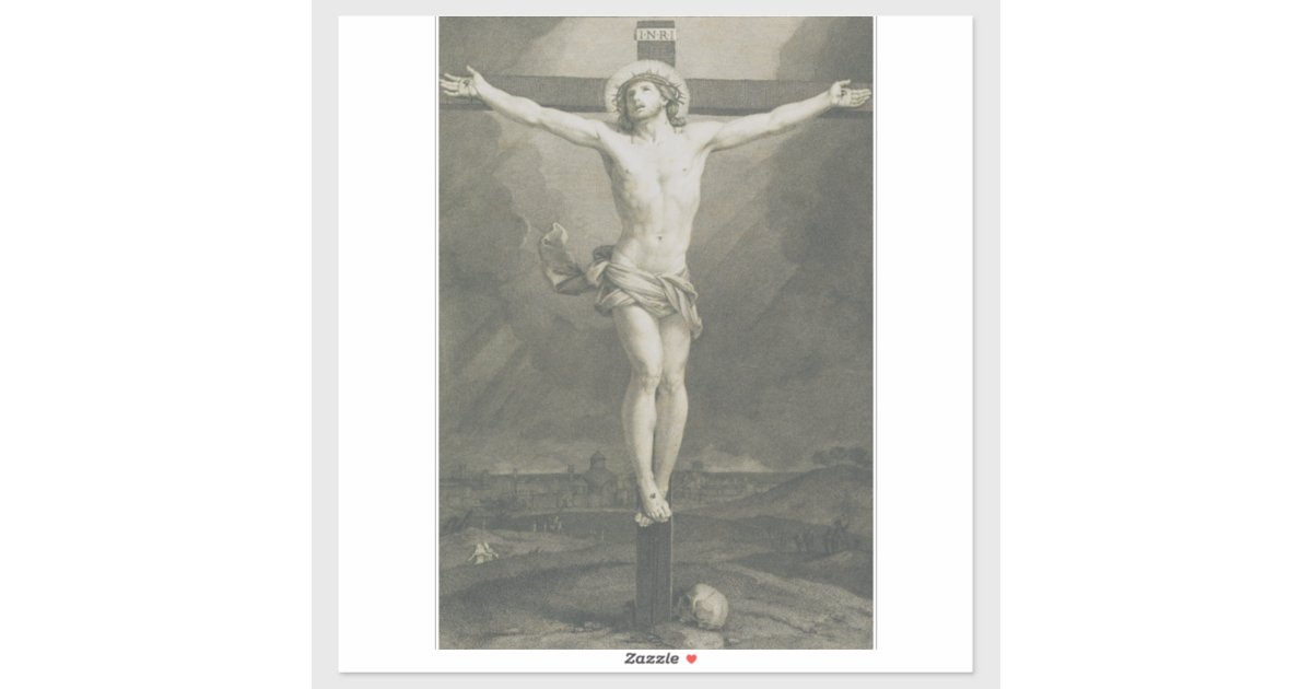 Crucifixion of Jesus Christ Sticker | Zazzle