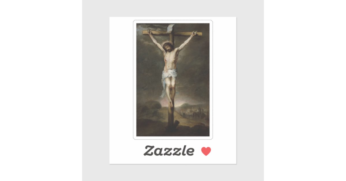 Crucifixion of Jesus Vinyl Decal | Zazzle
