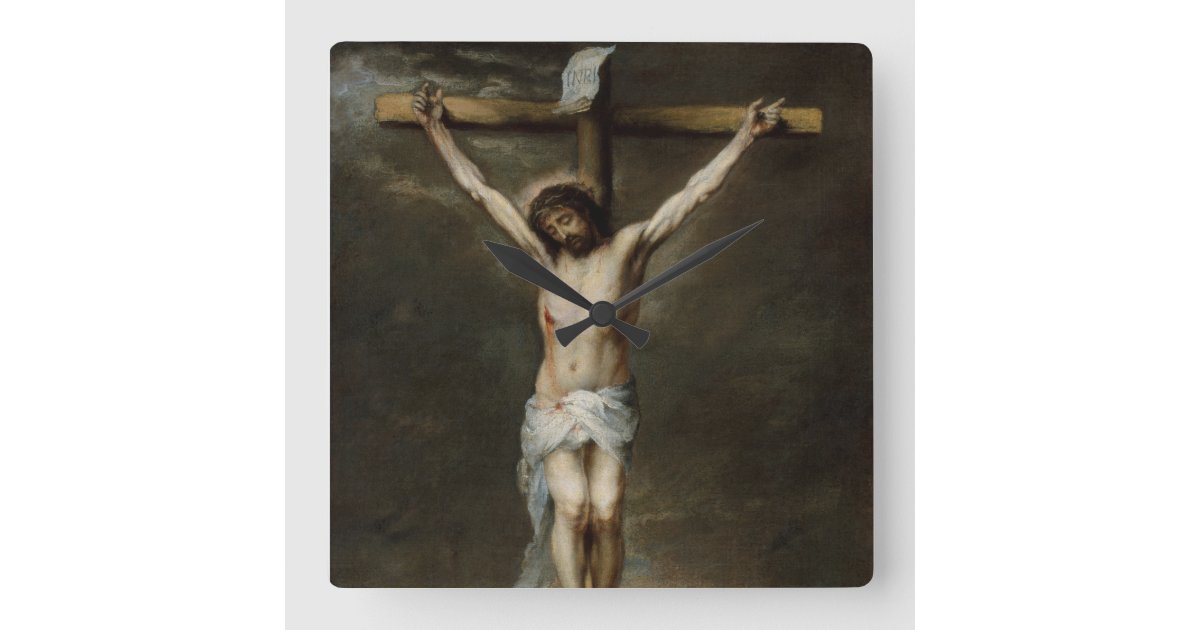 Crucifixion of Jesus Wall Clock | Zazzle