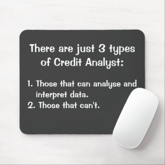 Cruel Funny Credit Analyst Famous Quote Joke Gift Mouse Pad | Zazzle