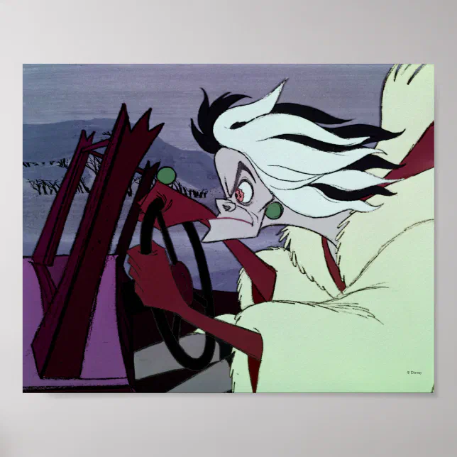 Cruella De Vil Driving Poster Zazzle