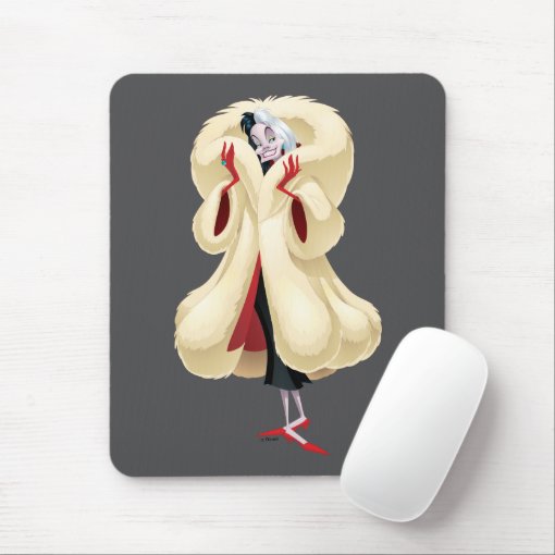 Cruella De Vil | Fashionable Fur Mouse Pad | Zazzle
