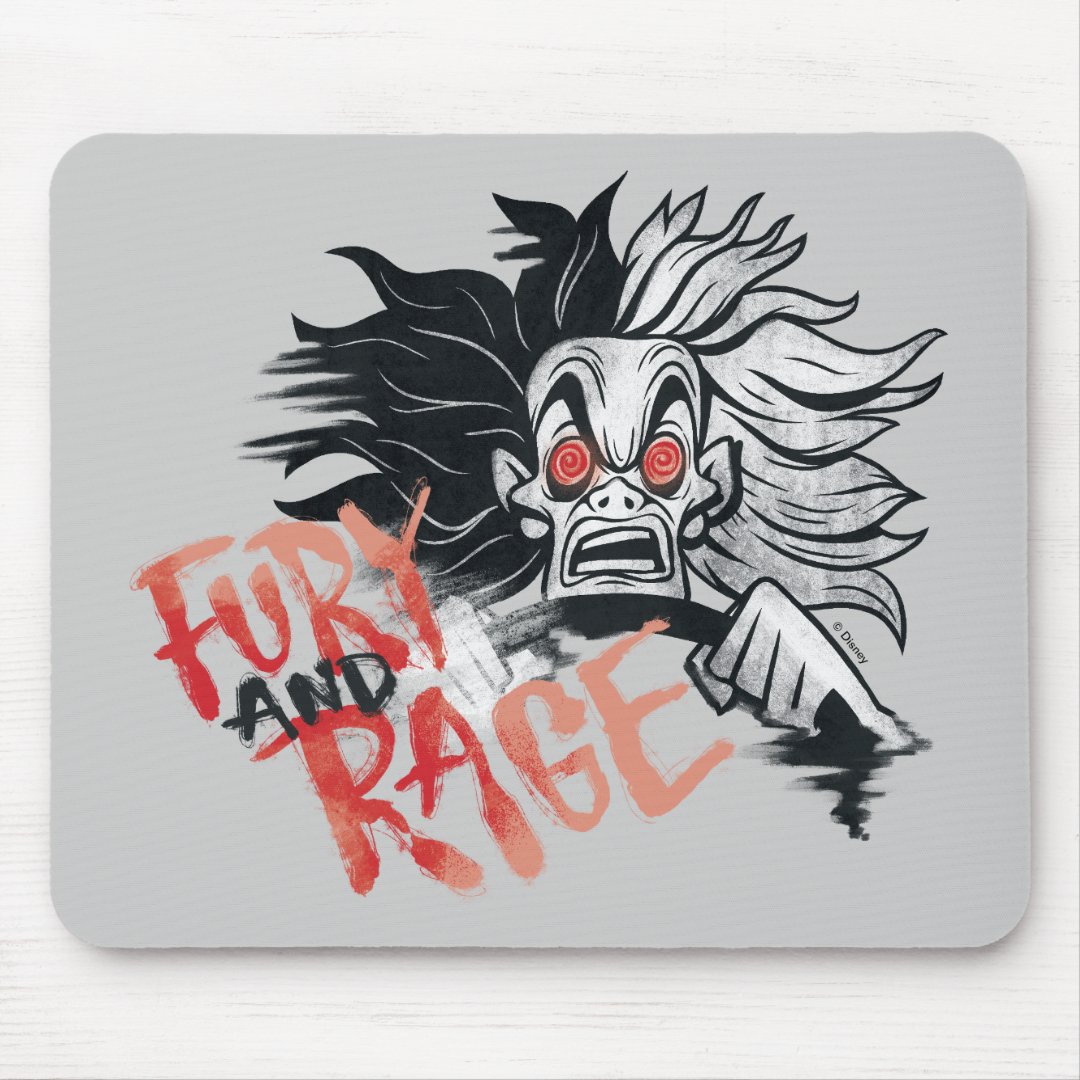 Cruella De Vil | Fury and Rage Mouse Pad | Zazzle
