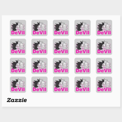 Cruella De Vil | In A Rage Square Sticker | Zazzle