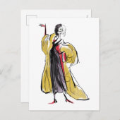 Cruella De Vil | Strikes An Evil Pose Postcard | Zazzle