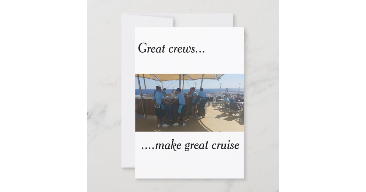 Cruise greeting card - Thank you | Zazzle