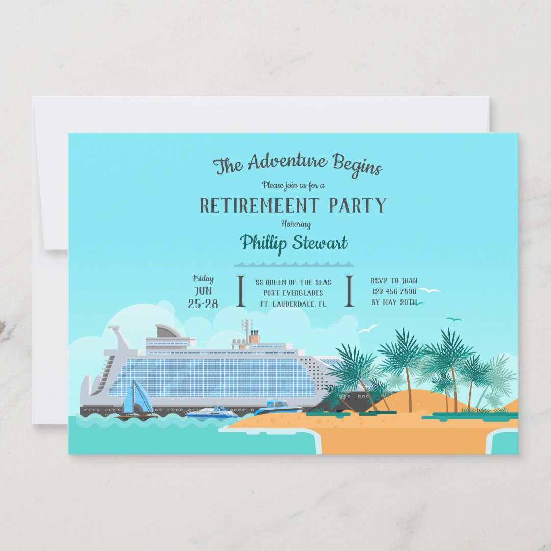 Cruise Ship Adventure Invitation | Zazzle