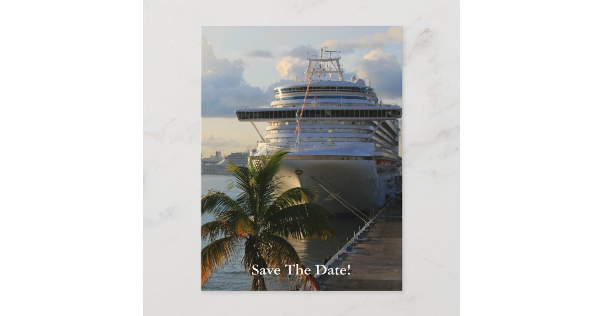 Cruise Ship Announcement Postcard | Zazzle