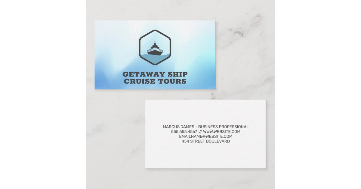 Cruise Ship Business Card | Zazzle