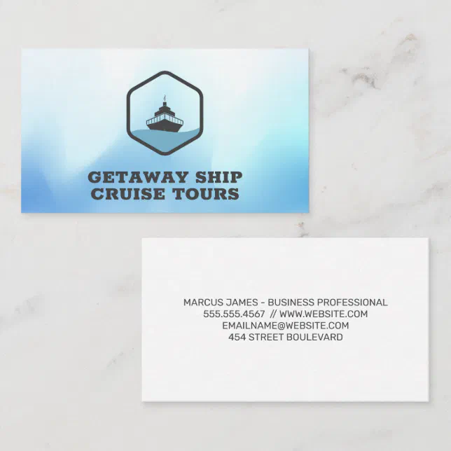 Cruise Ship Business Card | Zazzle