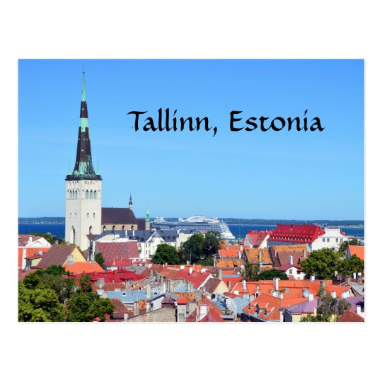 Cruise Ship in Tallinn, Estonia Postcard | Zazzle.com