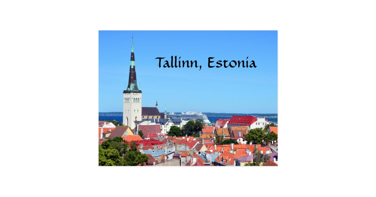 Cruise Ship in Tallinn, Estonia Postcard | Zazzle.com