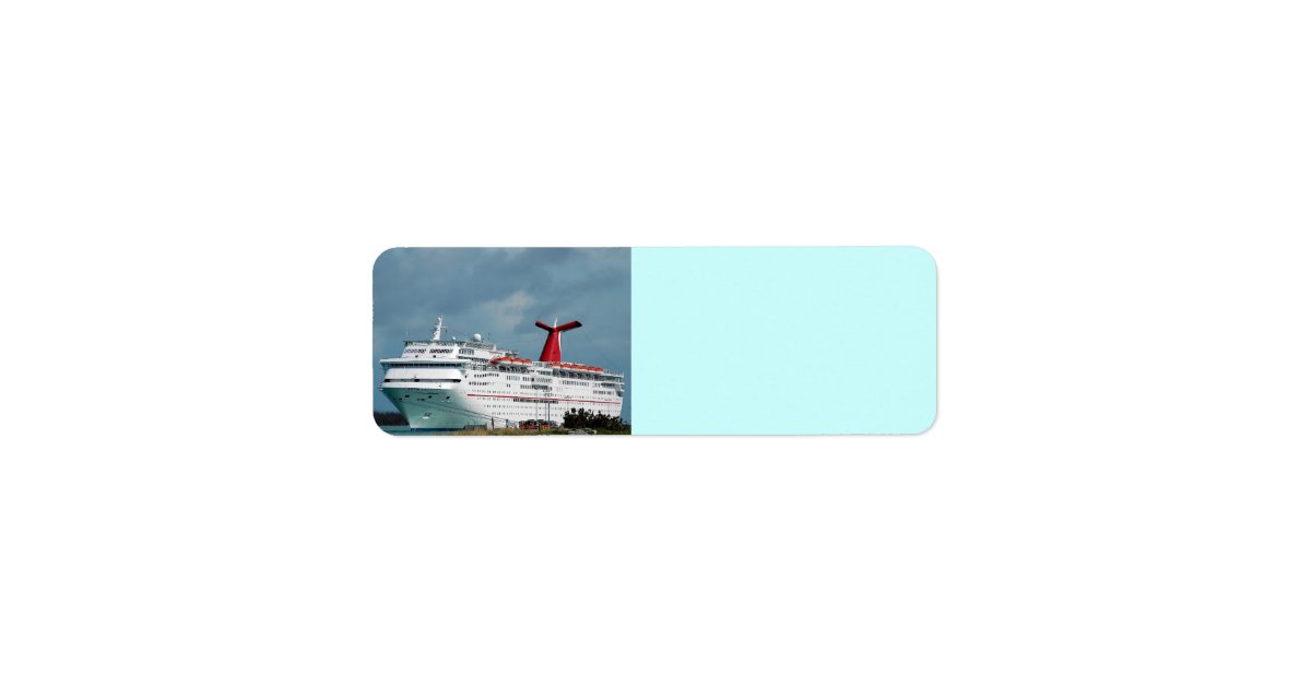 cruise ship label | Zazzle