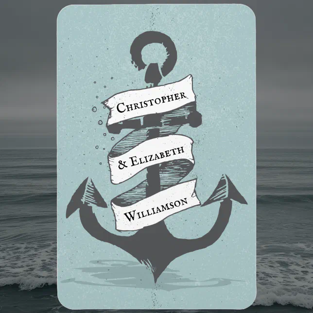 Cruise Ship Nautical Monogram Stateroom Door Magnet | Zazzle