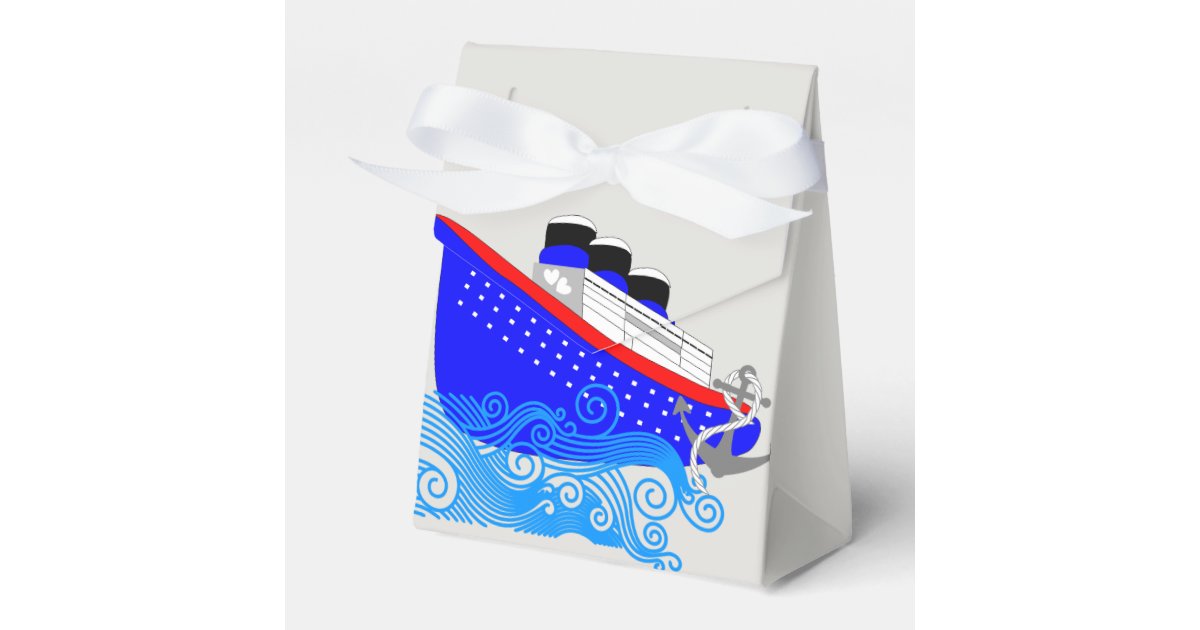 Cruise Ship Nautical Personalized Favor Boxes | Zazzle