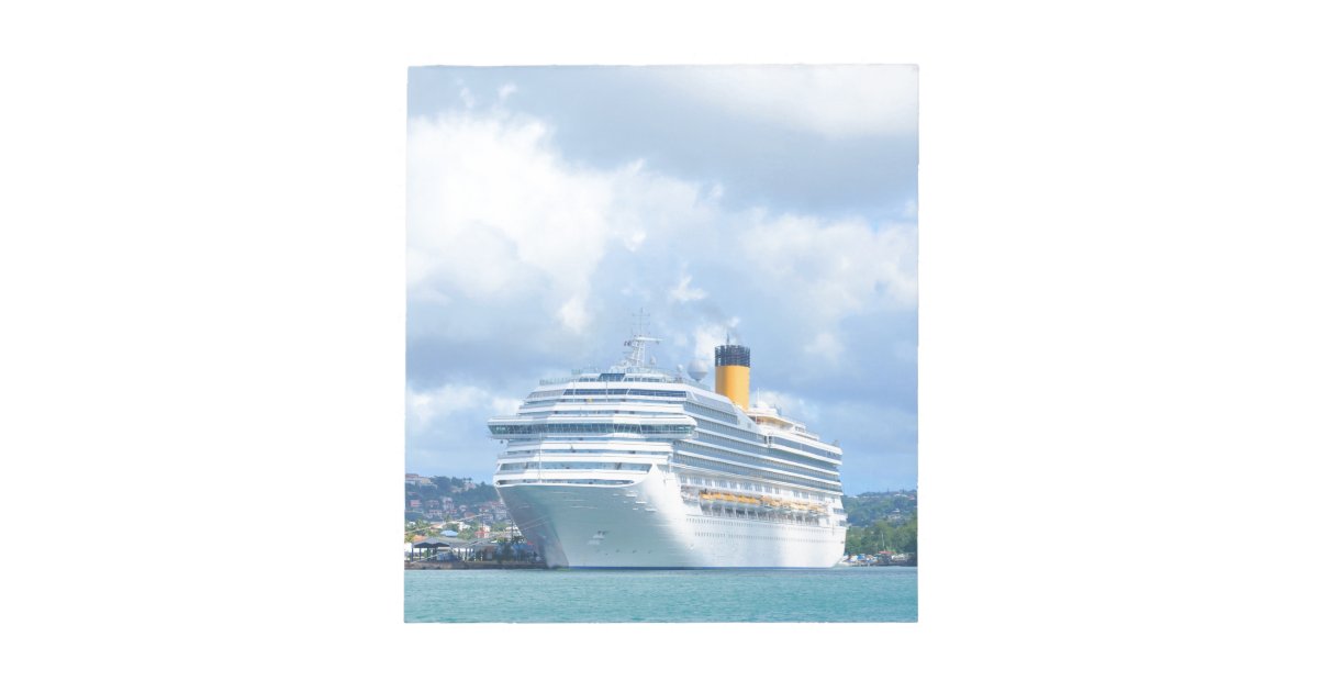 Cruise ship notepad | Zazzle