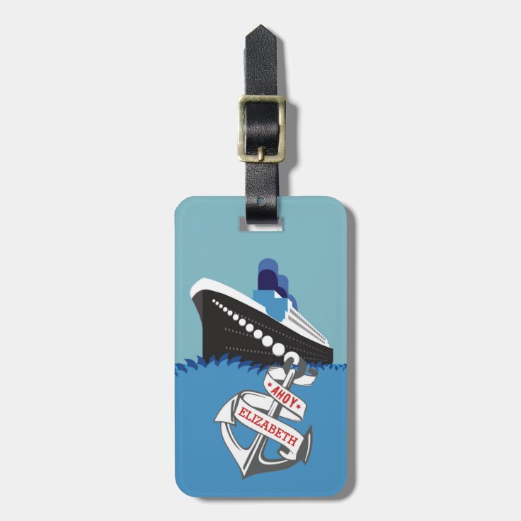 Cruise Ship Personalized Travel Luggage Tag | Zazzle