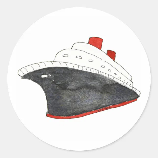 Cruise Ship Sticker | Zazzle