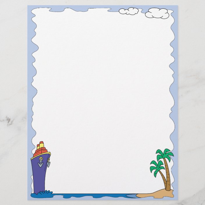 Cruise Ship Vacation Letterhead | Zazzle.com