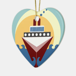 Cruise Ship Wedding Personalized Ornament Favor | Zazzle
