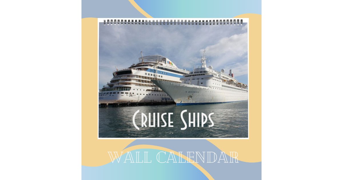Cruise Ships in the Caribbean Calendar | Zazzle