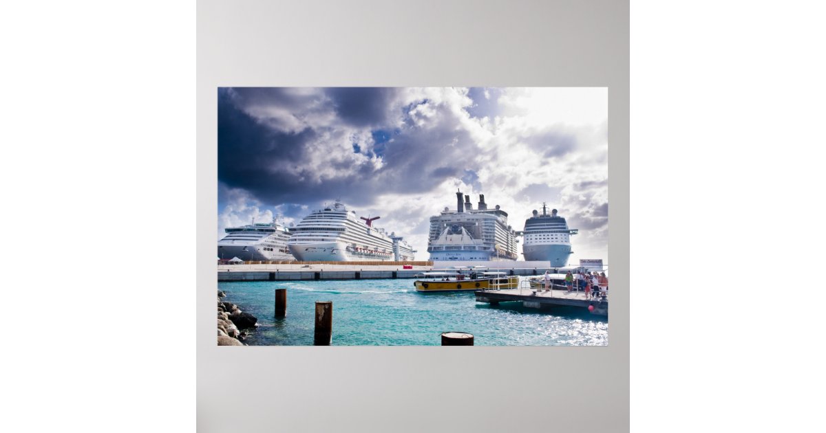 Cruise Ships Poster | Zazzle