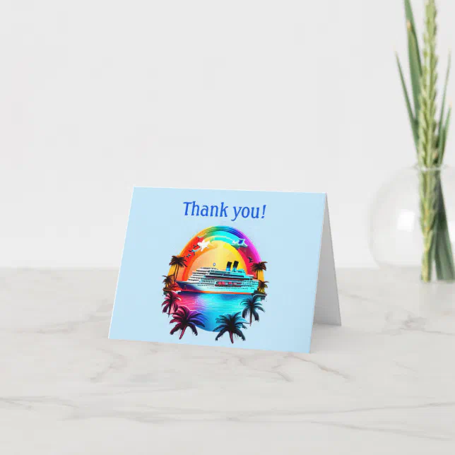 Cruise Thank You Card | Zazzle