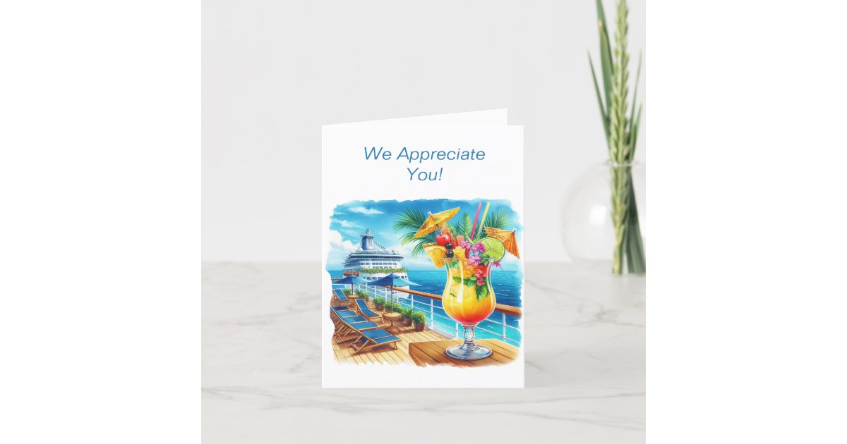 Cruise Thank You Card | Zazzle