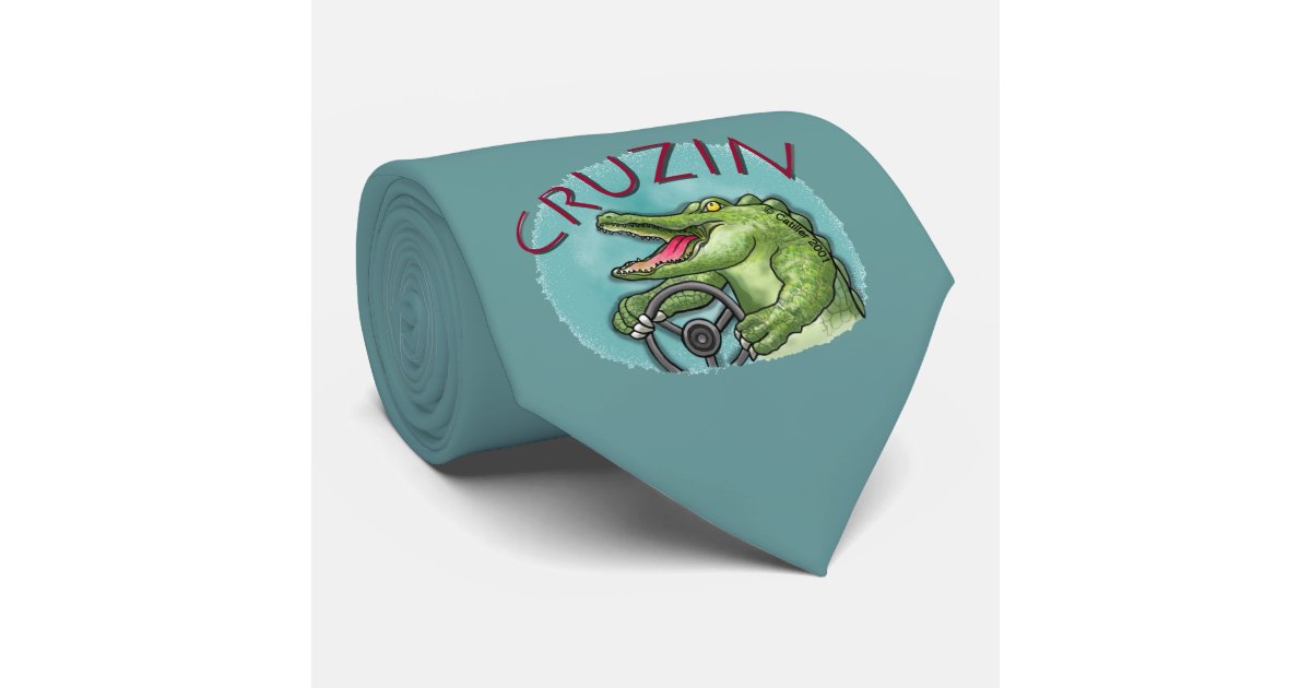Cruisin Alligator Car tie | Zazzle